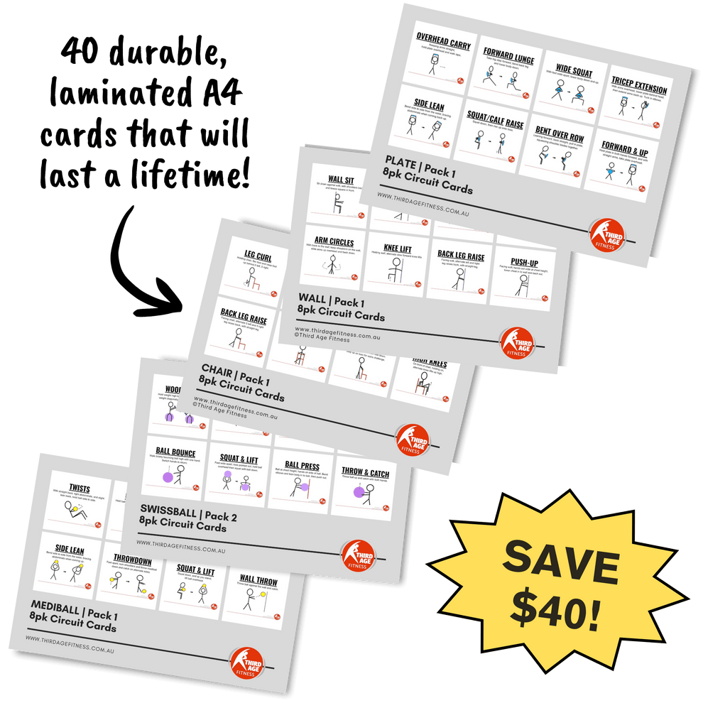 Circuit Card Starter Pack for fitness instructors – Third Age Fitness