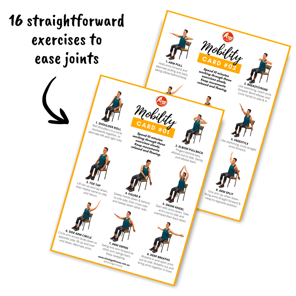 Everyday Mobility Card Combo #01 - Home exercises for older adults and ...