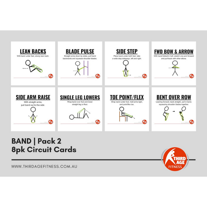 Band Circuit Card Pack #2 for group fitness instructor classes – Third ...