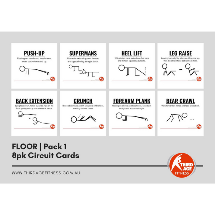Floor Circuit Card Pack #1 for group fitness instructor classes – Third ...